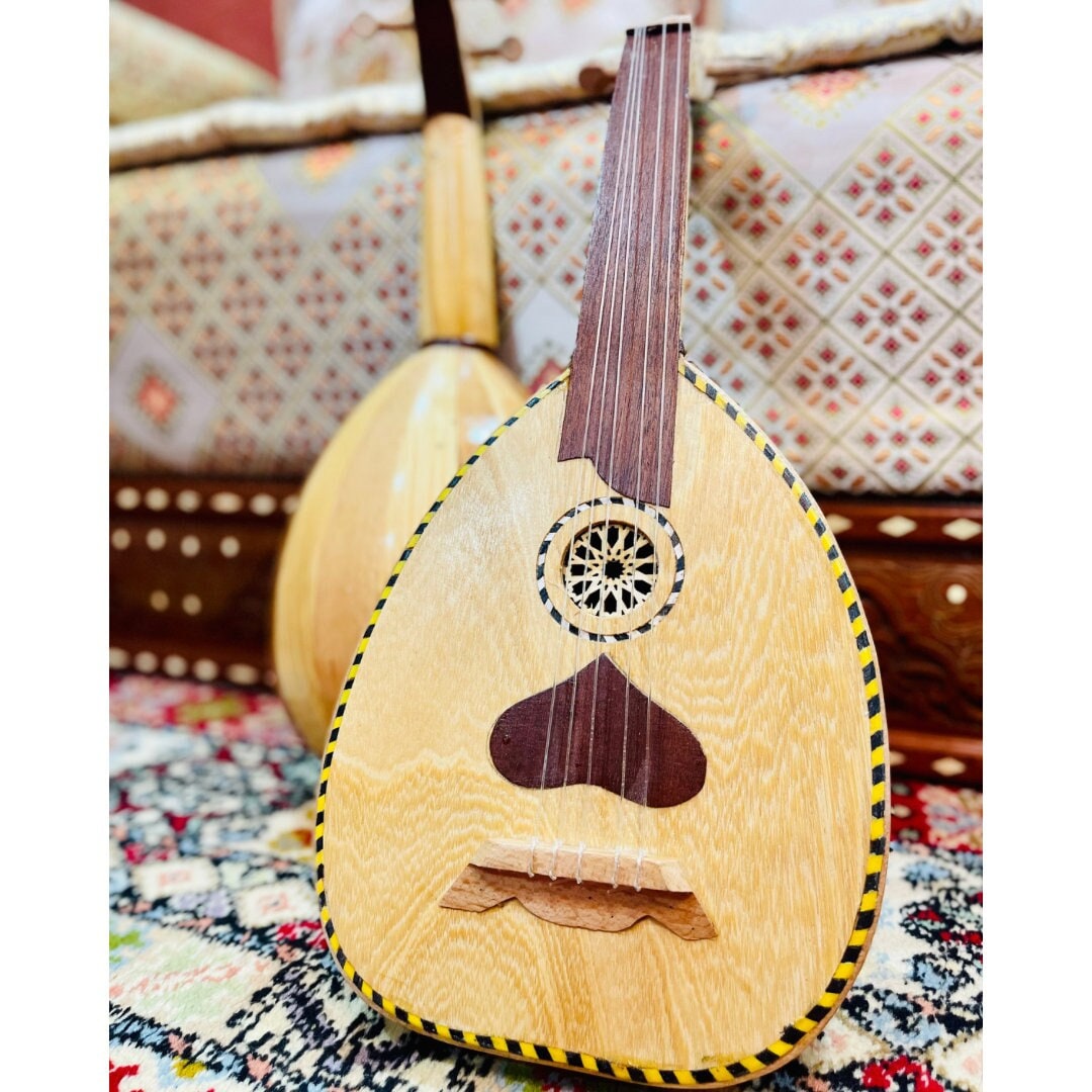 Lute Oud Music Instrument With 5 Strings Tunes Plus Case, Musical ...