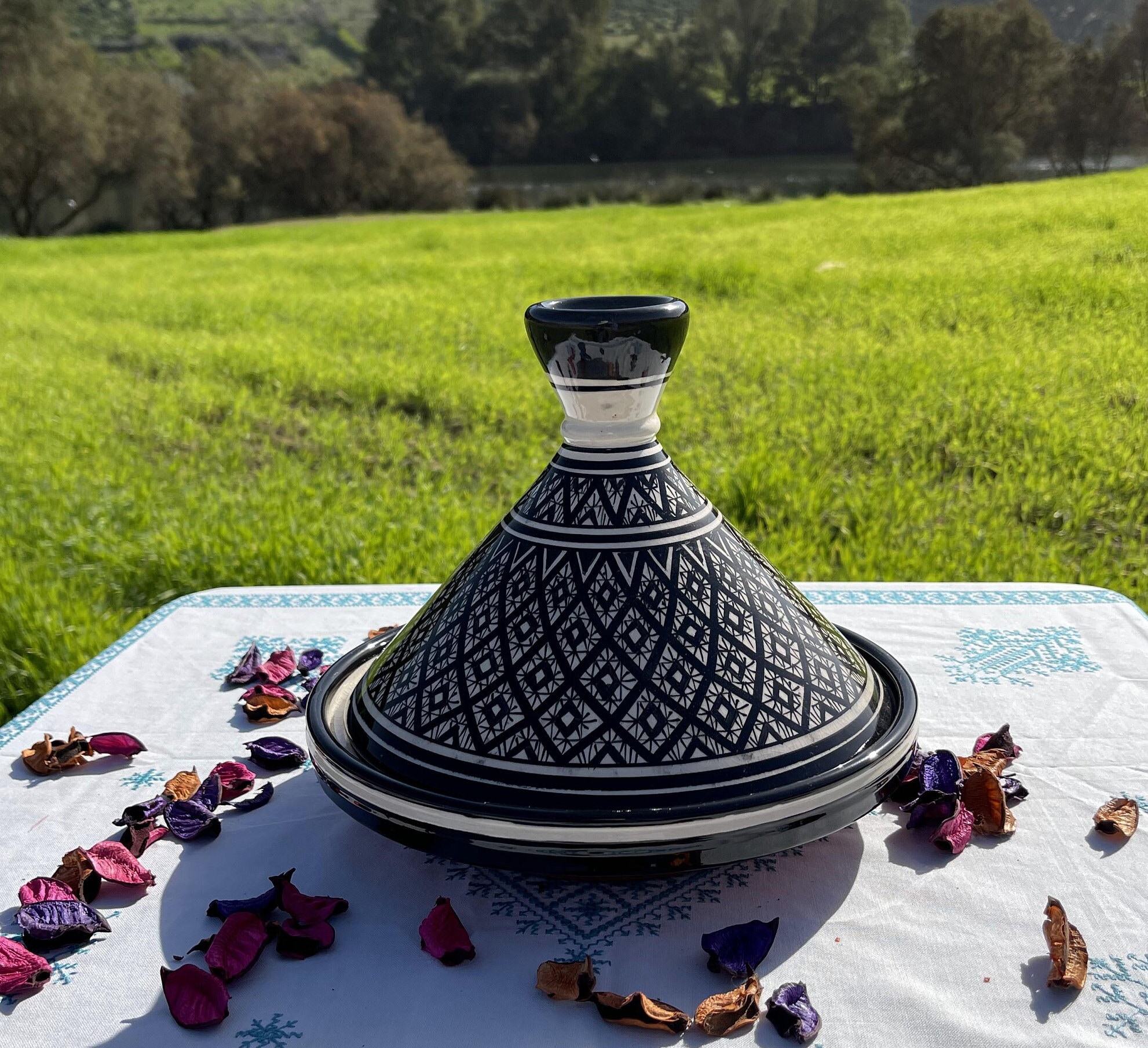 Large Moroccan Ceramic Tagine Handmade Tagine for Cooking and - Etsy