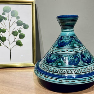 Moroccan Tagine Hand-painted Pottery Tajine Handmade Tajine Serving ...