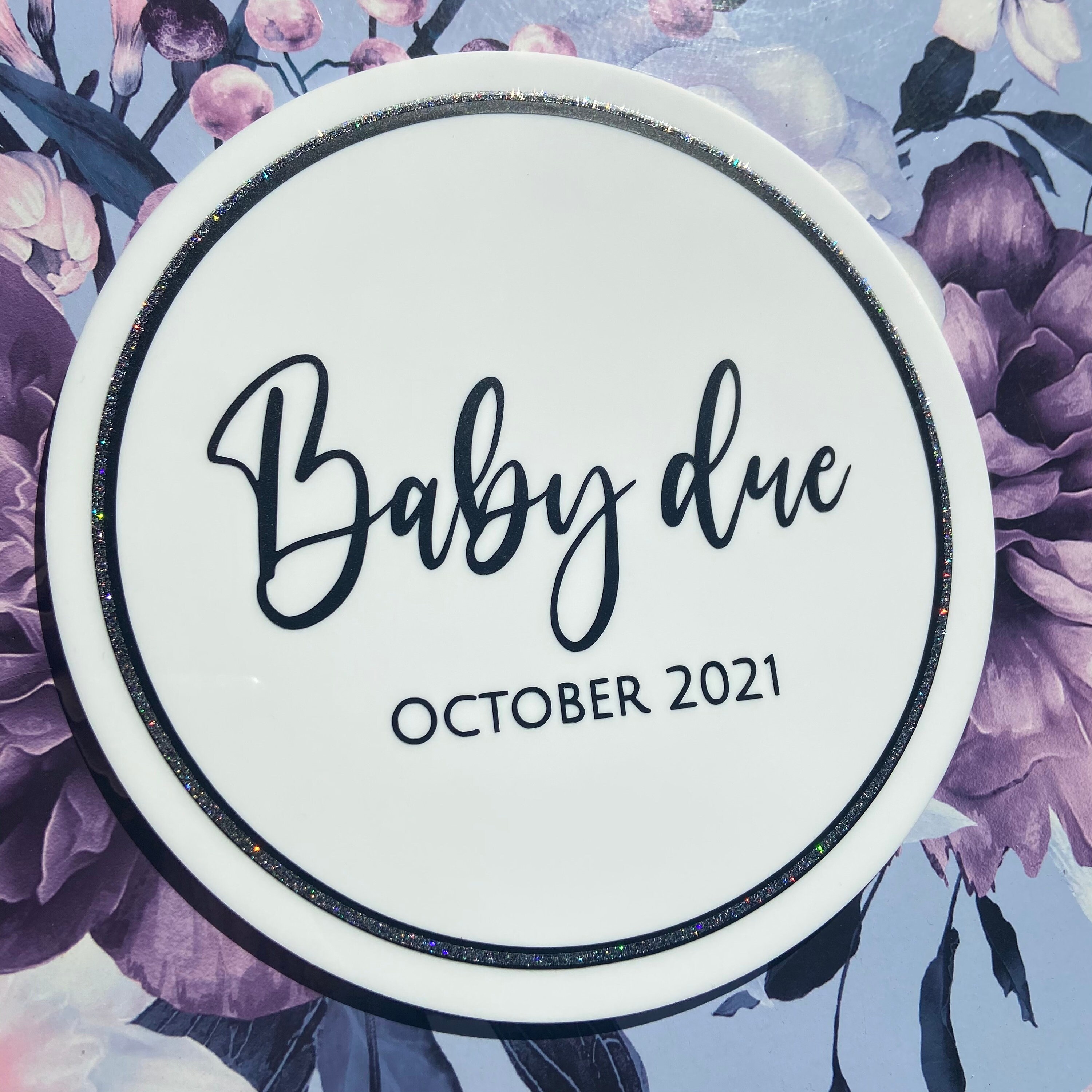 Pregnancy Announcement Sign Personalised Acrylic Baby - Etsy