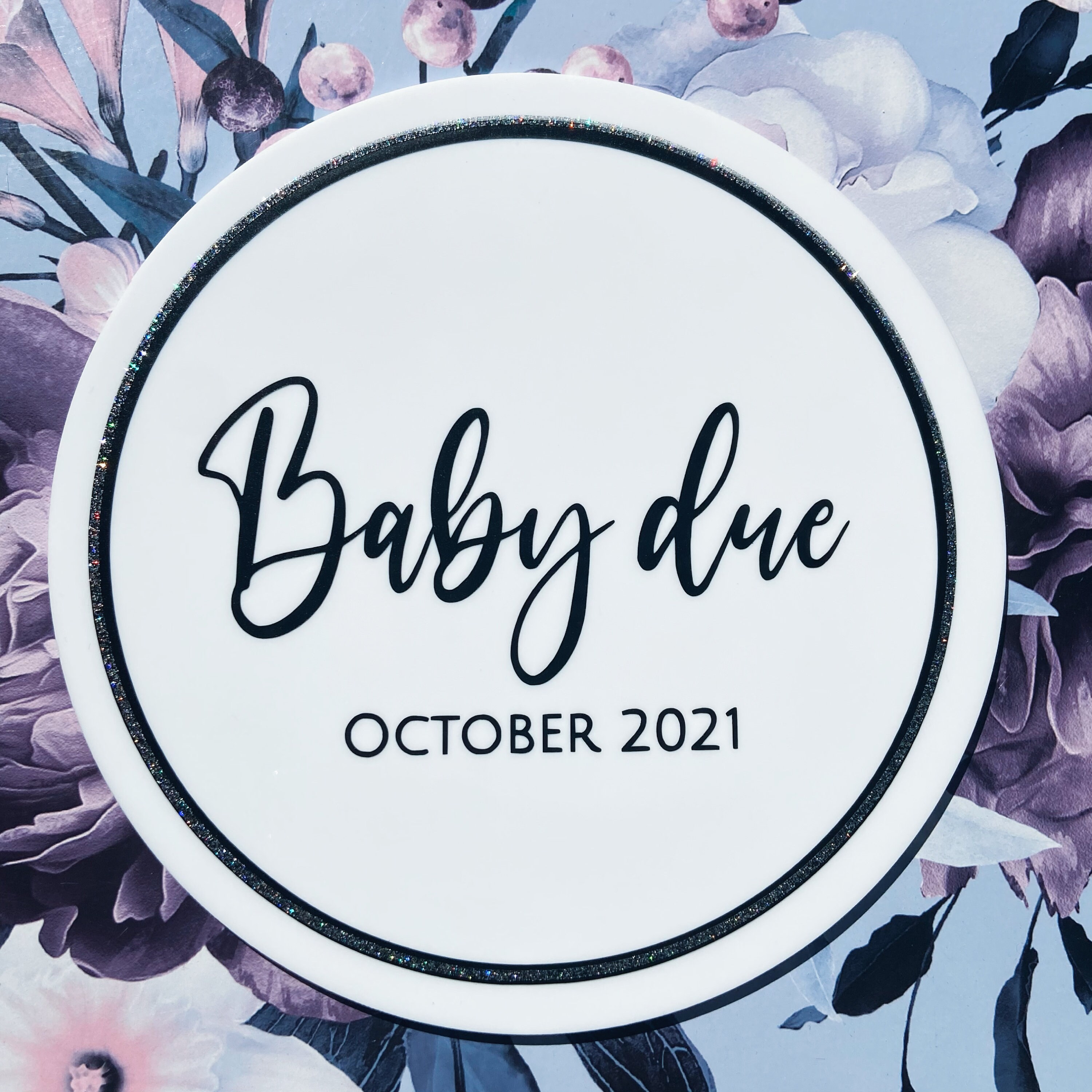 Pregnancy Announcement Sign Personalised Acrylic Baby - Etsy