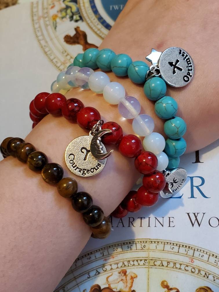 Zodiac Crystal Bracelets | Etsy