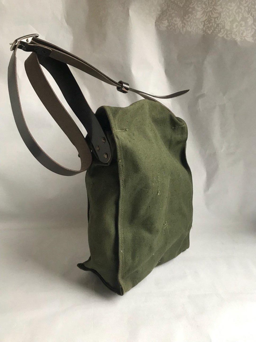 NOS Vintage Soviet Gas Mask Bag 1986, Unused Mint Condition USSR Canvas ...