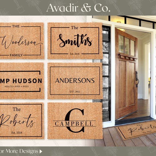 Custom Welcome Mat-personalized Welcome Mat-front Porch - Etsy