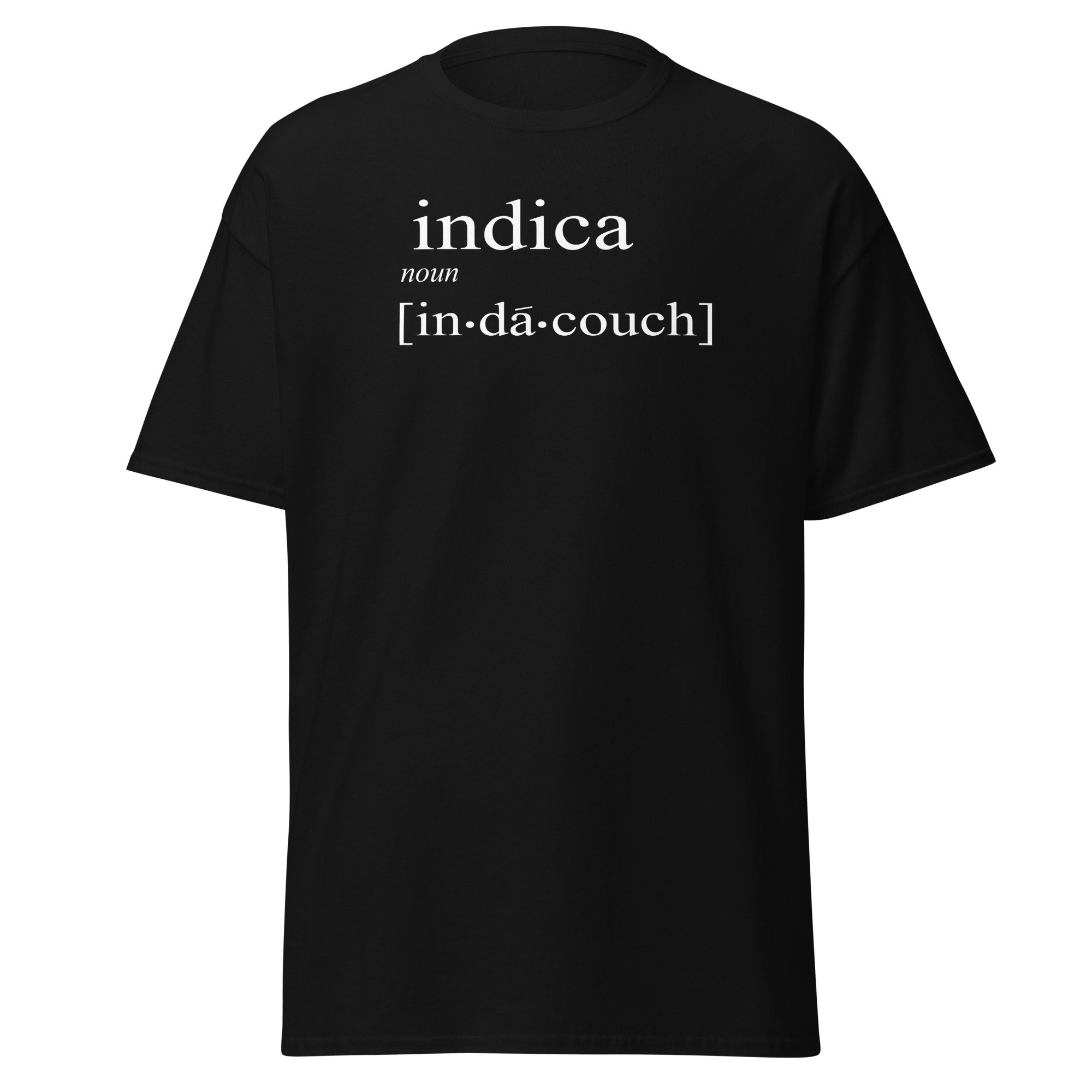 Indica Definition Tee white Print in Da Couch - Etsy