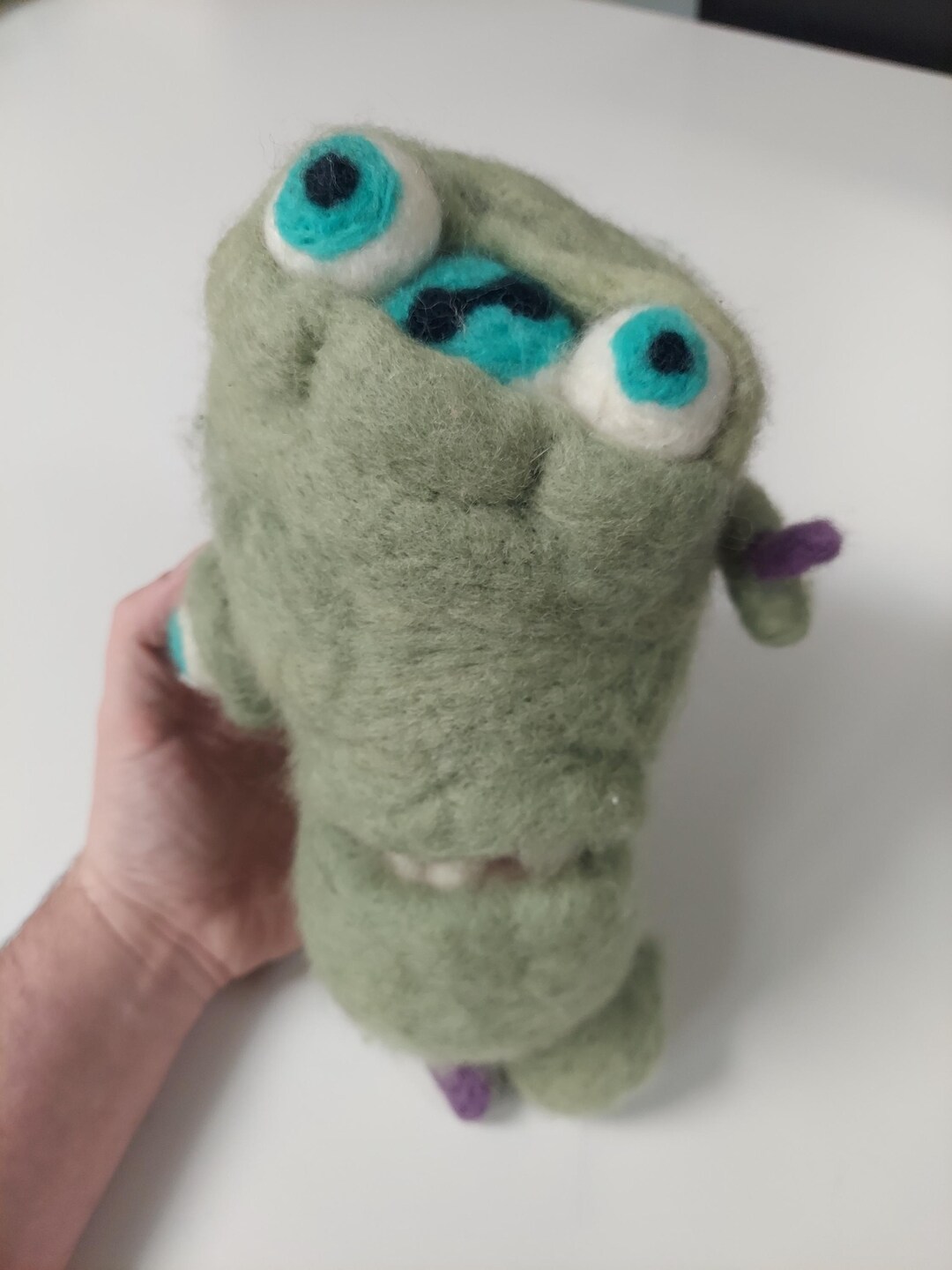 Justin - Felted Mismatched Creature Sculpture/plush - Etsy