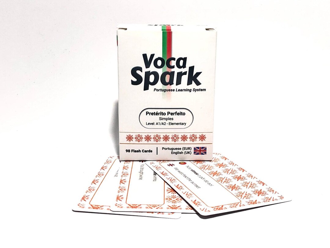 Portuguese Flashcards - Past Perfect Simple - Etsy