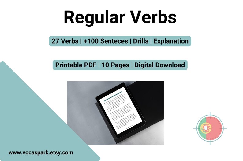 Regular Verbs - Portuguese Exercises, Portuguese Drills, Verbs Present ...