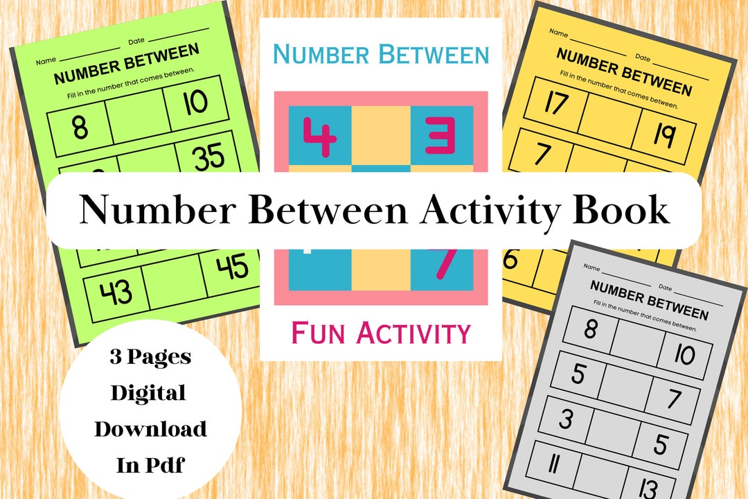 Number Between Fun - Interactive Activity Book for Kids to Learn ...