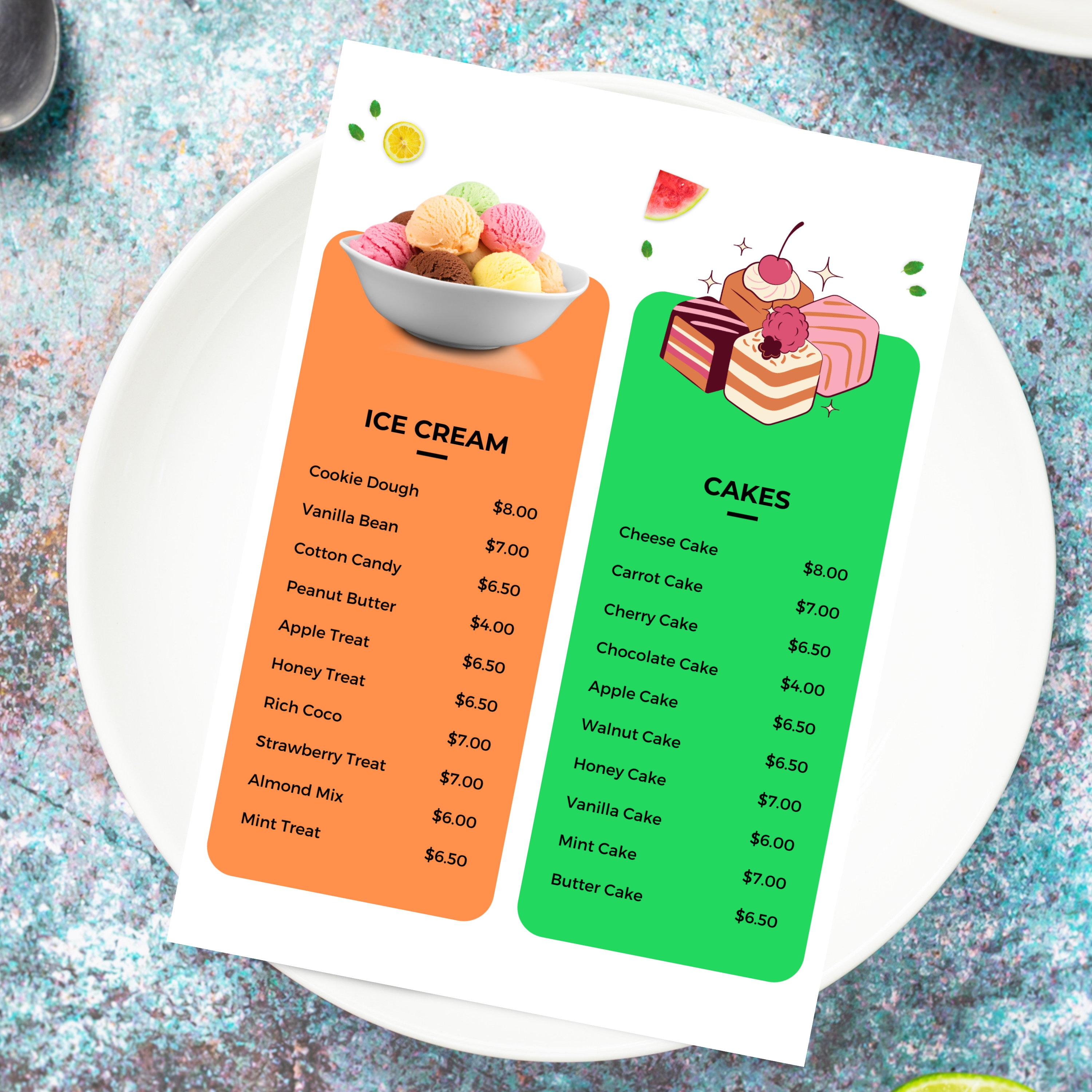 Editable Restaurant Menu Template - Modern Design for Cafe Owners and ...
