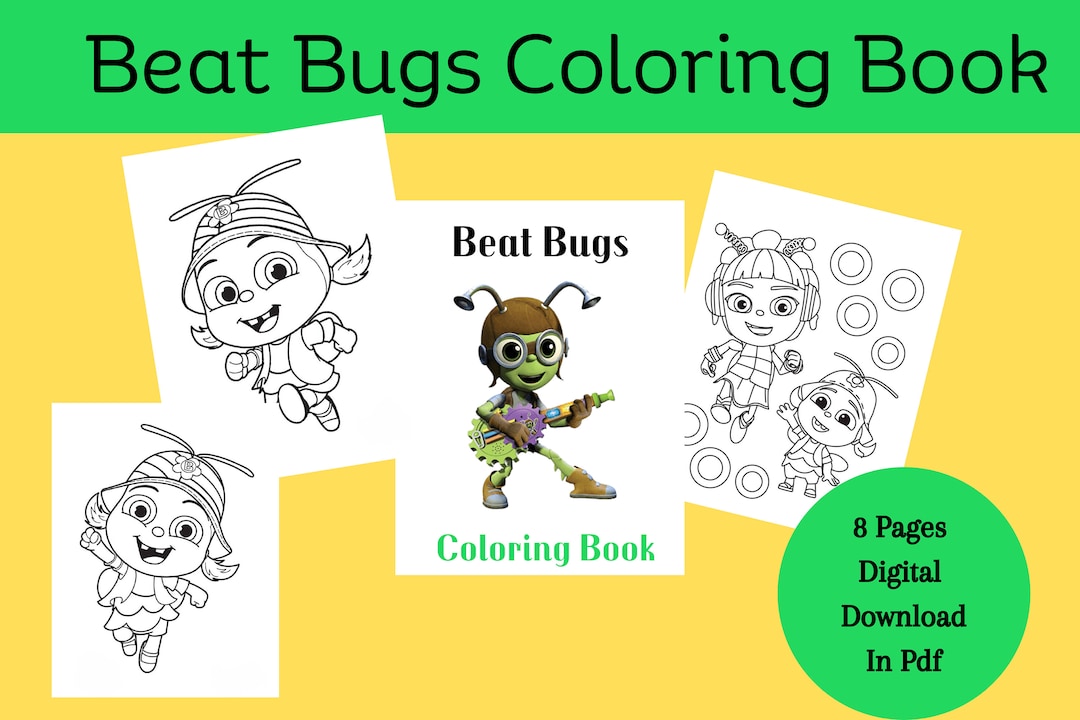 Beat Bugs Coloring Book - Officially Licensed, High-quality Activity ...