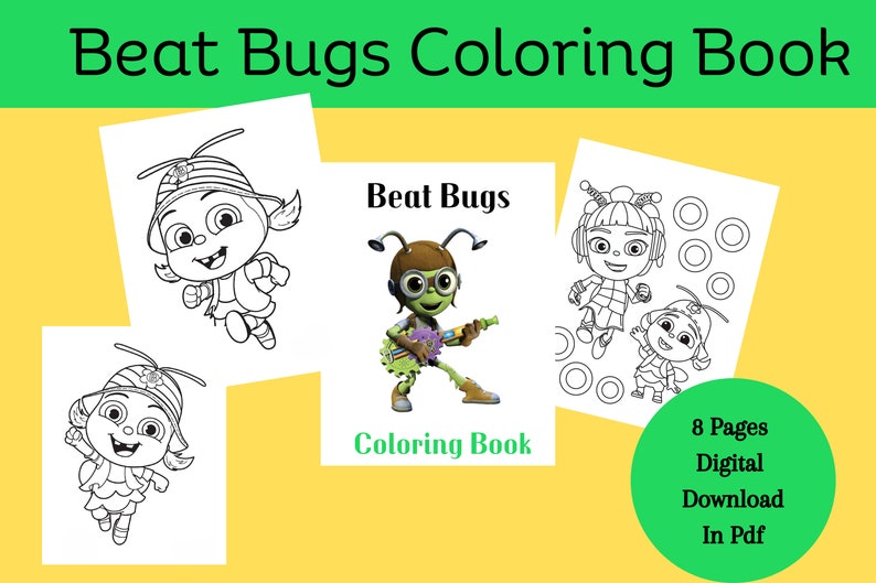 Beat Bugs Coloring Book - Officially Licensed, High-quality Activity ...