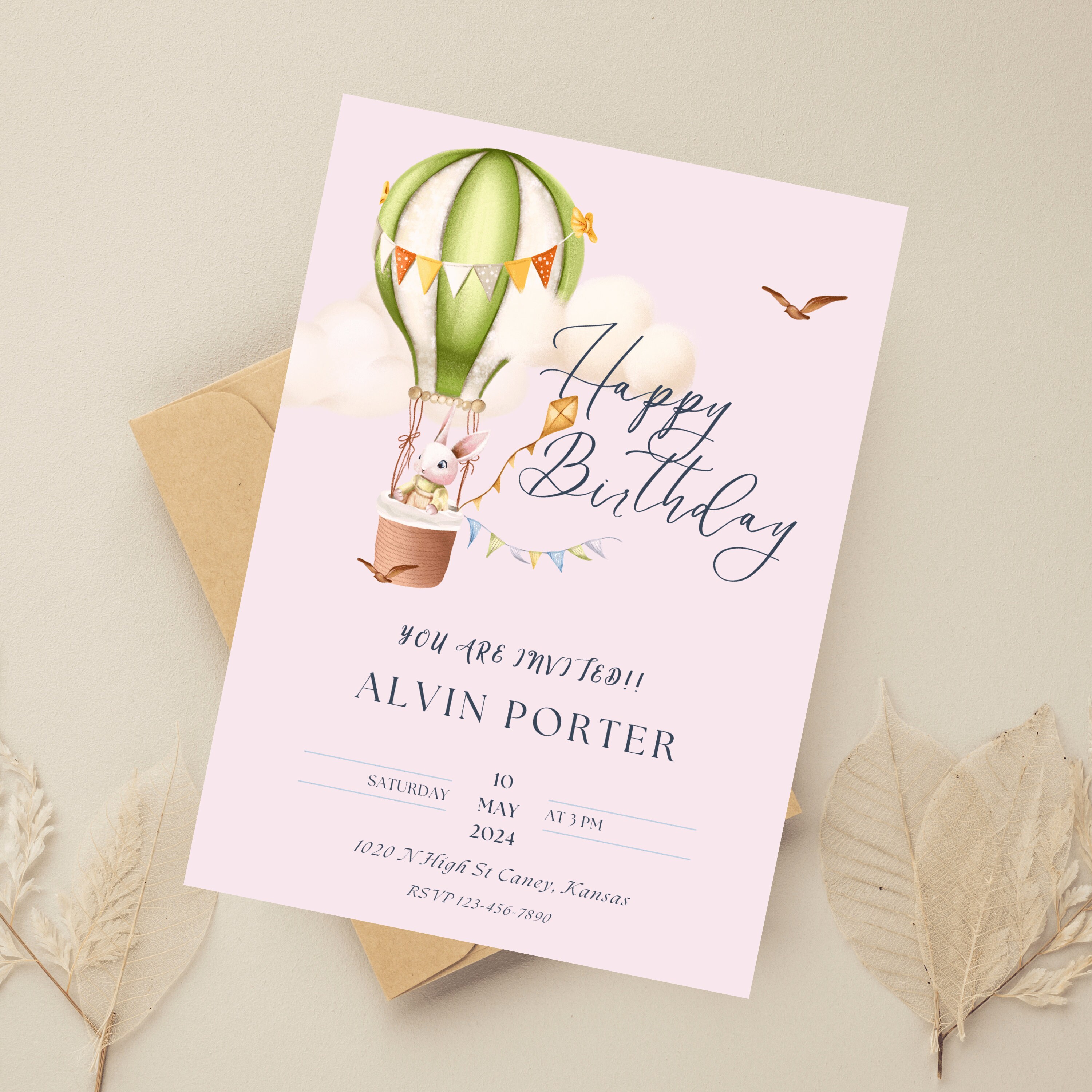 Peter Rabbit Birthday Invitation Templates | Customizable, Printable ...