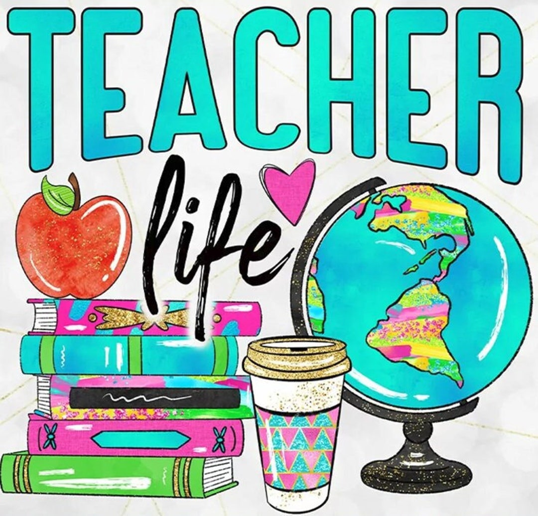Teacher Life PNG - Etsy