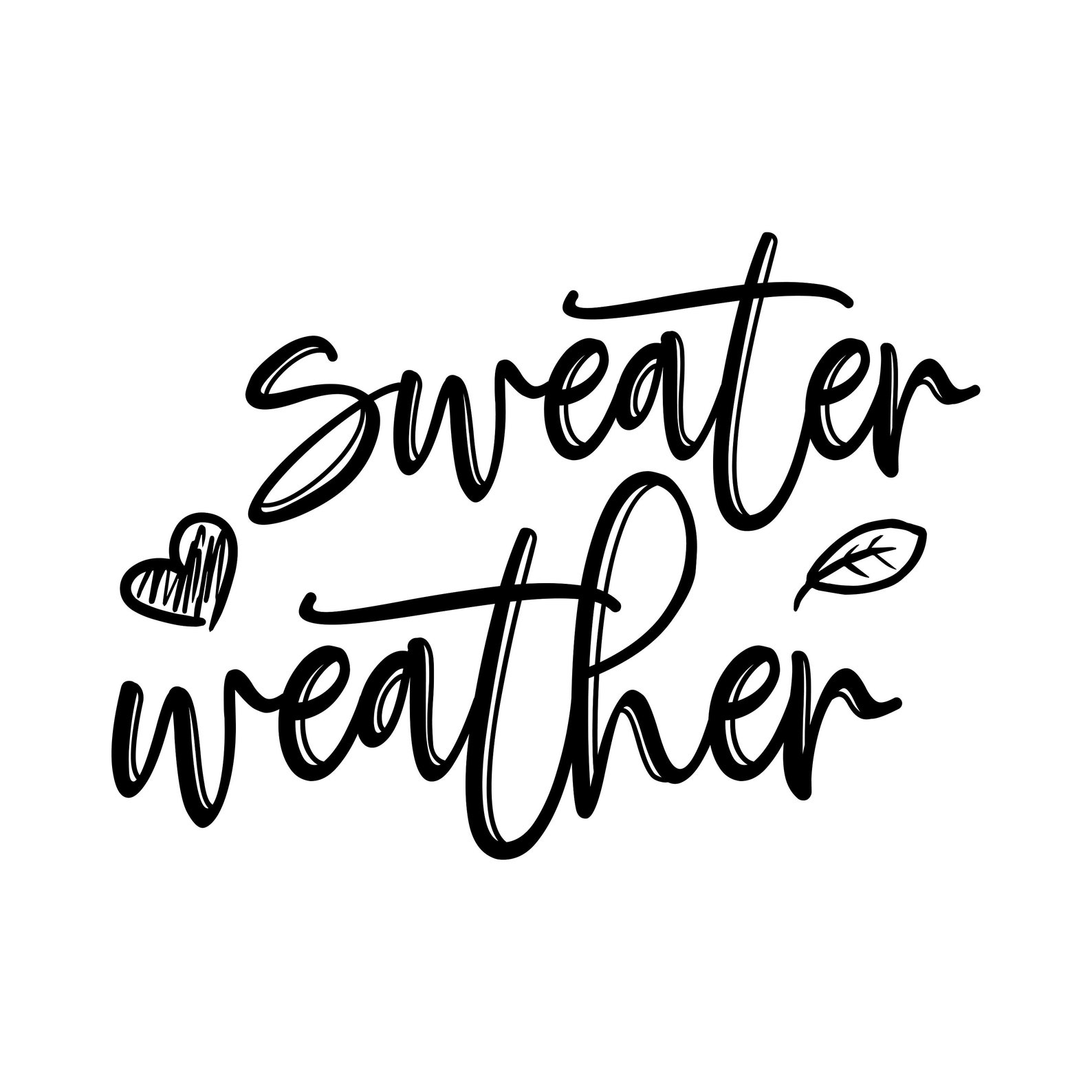 Super Cute Sweater Weather Fall SVG - Etsy