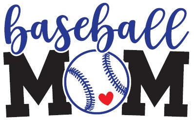 Baseball Mom SVG - Etsy
