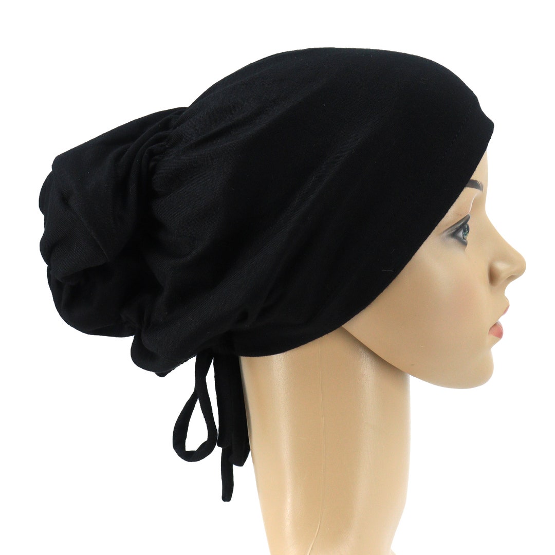 Satin-silk Lined Underscarf With Tie Satin Undercap Hijab - Etsy UK