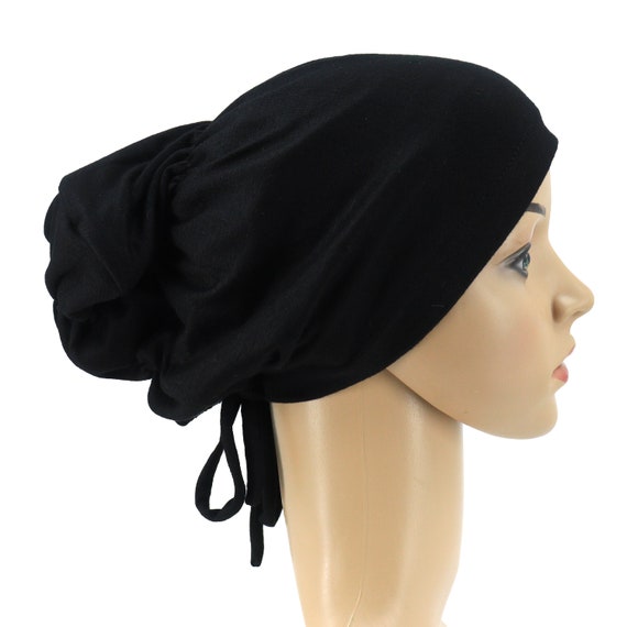 Satin-silk Lined Underscarf With Tie Satin Undercap Hijab - Etsy UK