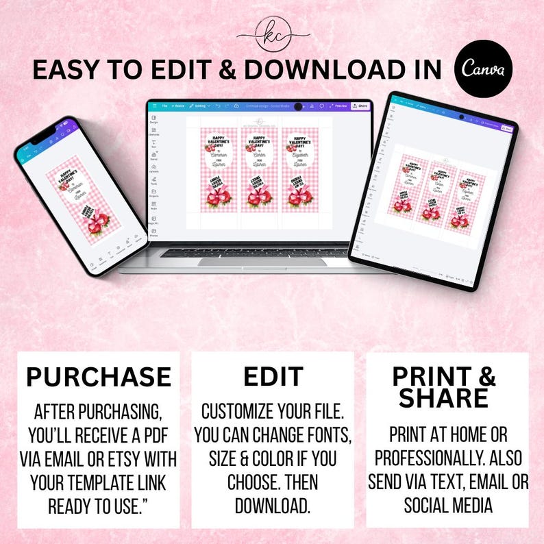 Strawberry Valentine Cards for Classroom |sucker Holder | Editable ...