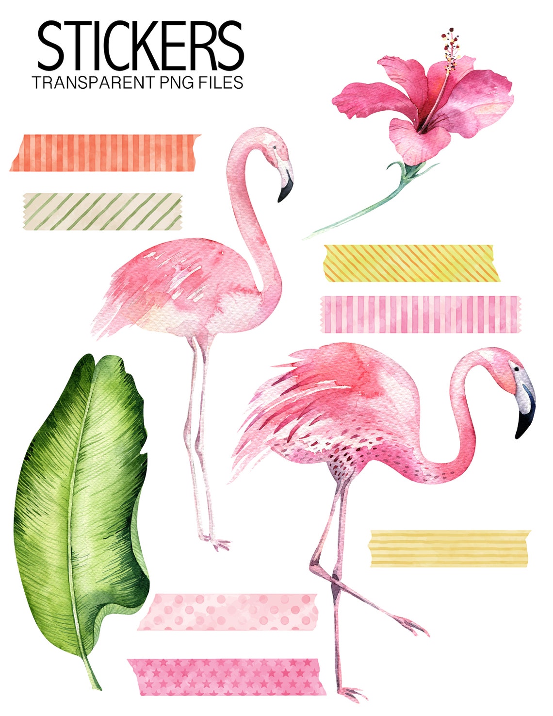 Flamingo Digital Notebook for Goodnotes, 3 Cover Designs, 6 Sticky ...