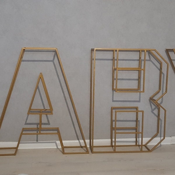 Large Metal Letters - Etsy