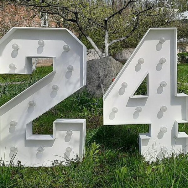 Light up Numbers - Etsy