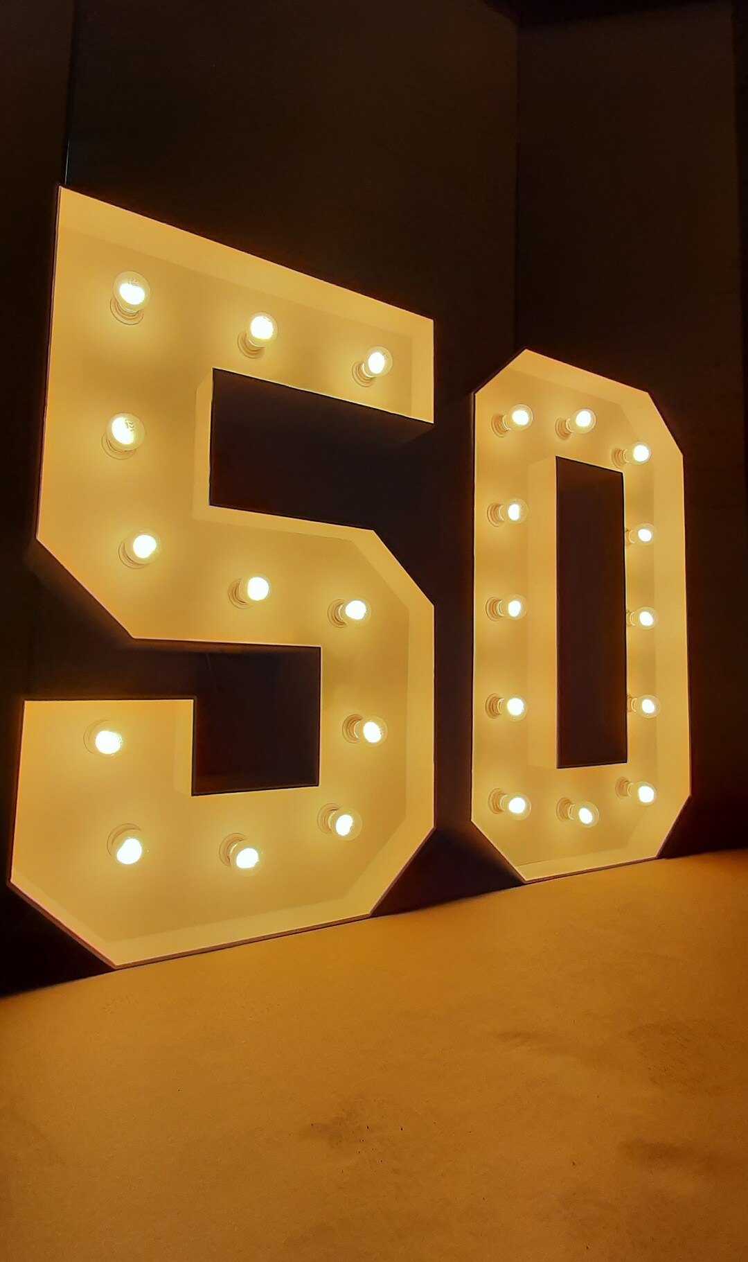 Big Numbers. Twisting Decor for Your Anniversary. Giant Numbers With ...