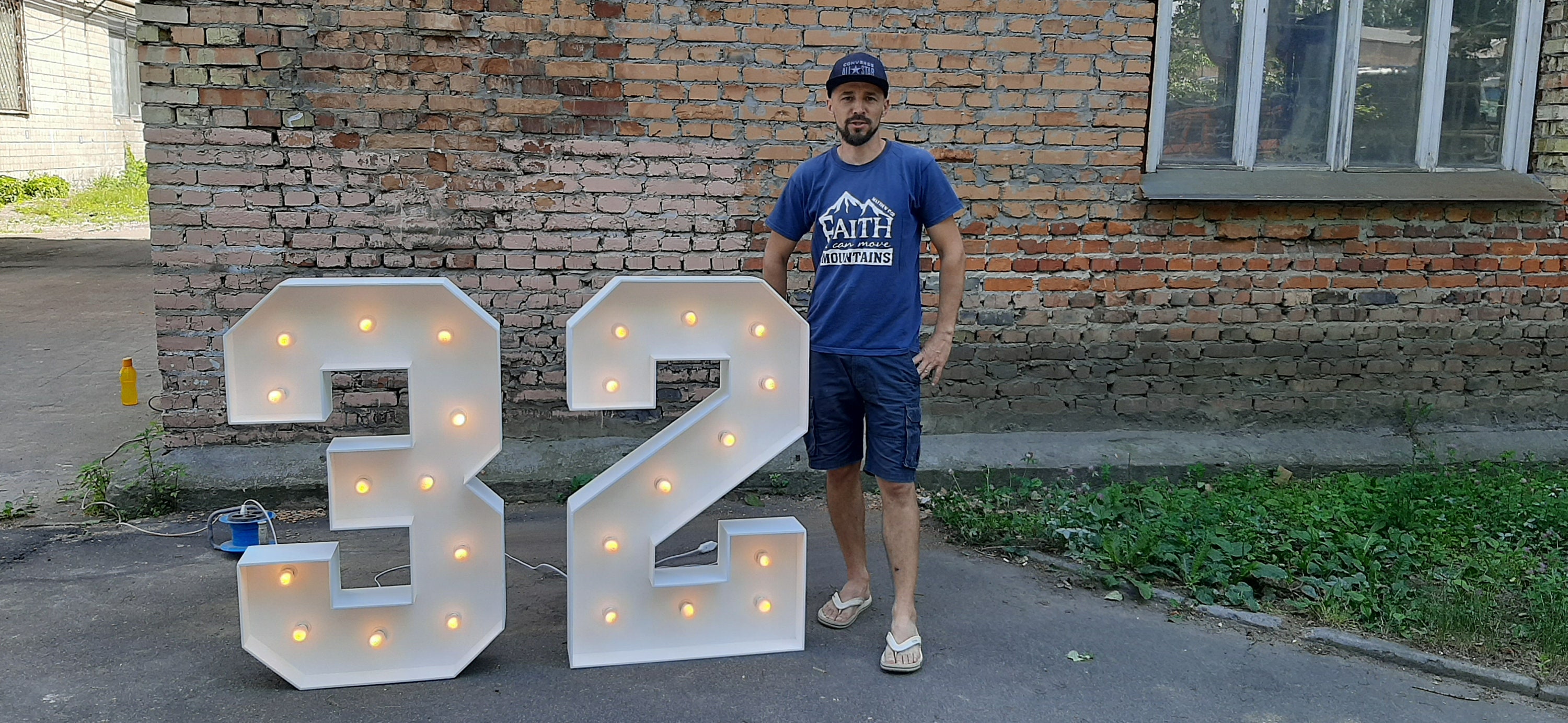 Large Marquee Numbers 4ft Tall, Giant Light up Numbers, Photo Booth ...