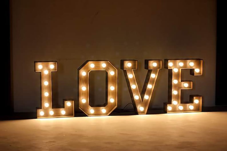 Large Love Sign Giant Love Sign 3ft 4ft and 5ft Letters - Etsy
