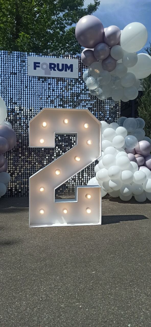 Large Marquee Numbers 4ft Tall, Giant Light up Numbers, Photo Booth ...