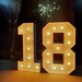 18th Birthday Prop, Numbers for Birthday, Party Numbers, 4ft Marquee ...