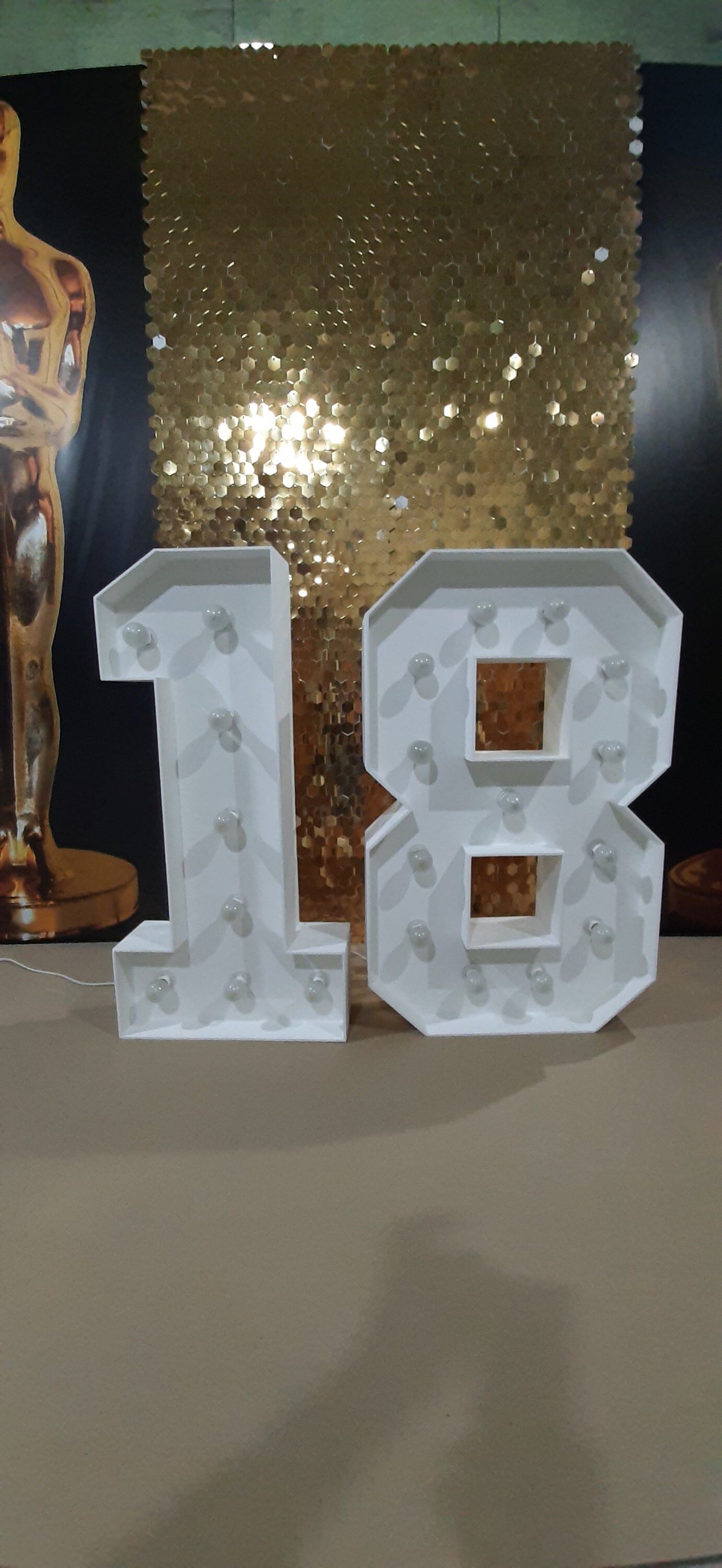 18th Birthday Prop, Numbers for Birthday, Party Numbers, 4ft Marquee ...