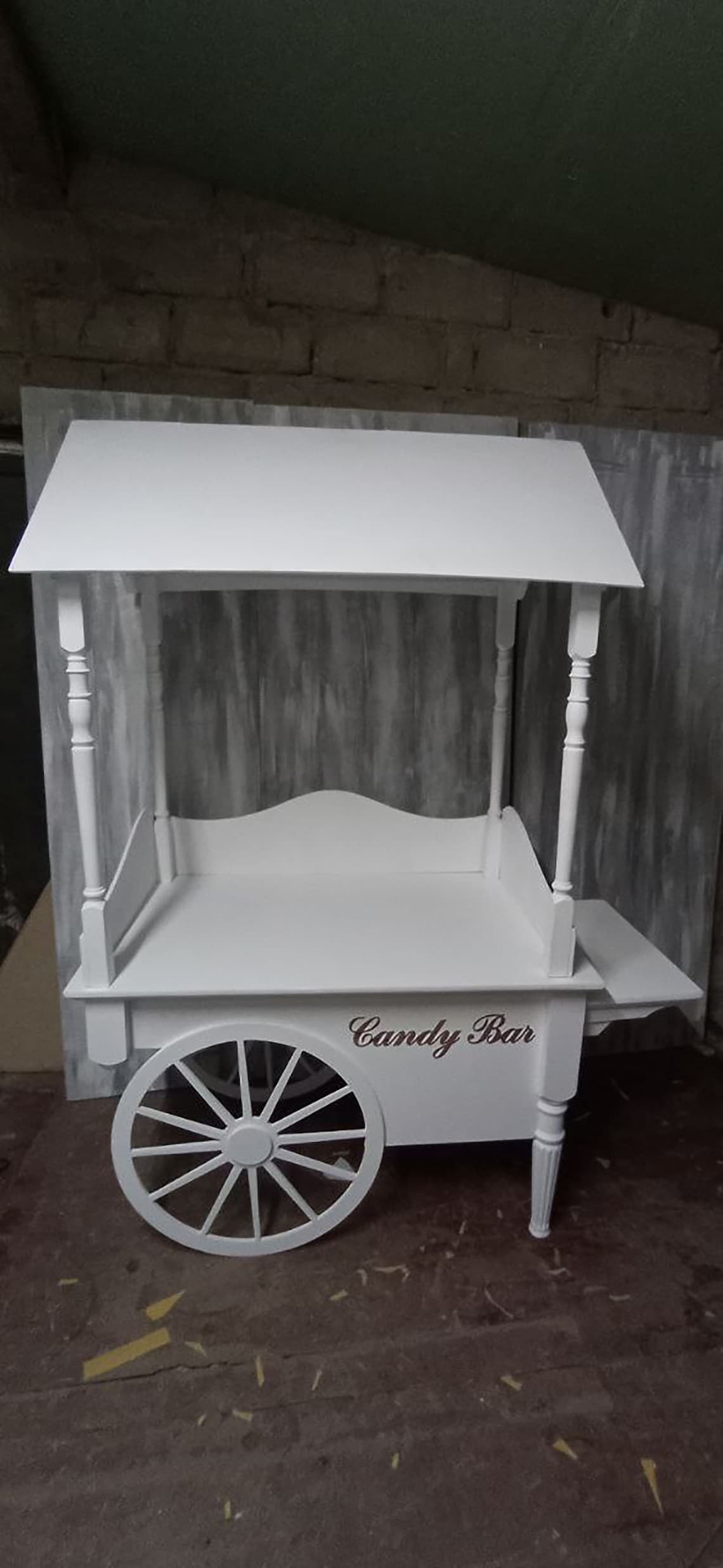 Wooden Candy Cart, Portable Vendor Cart, Dessert Bar, Sweet Cart, Candy ...