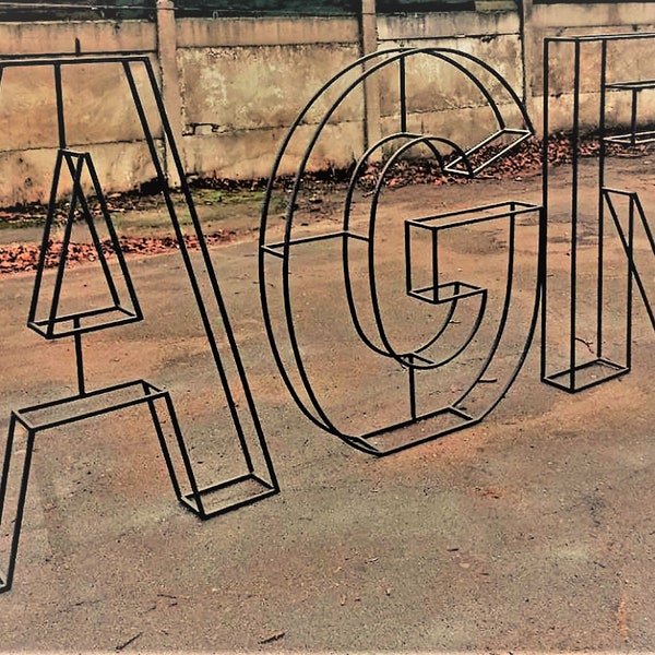 Metal Letters - Etsy