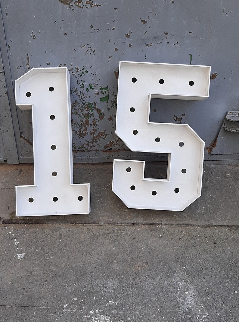 Giant Numbers With Lights, 13 Birthday Party Light up Numbers, Large ...
