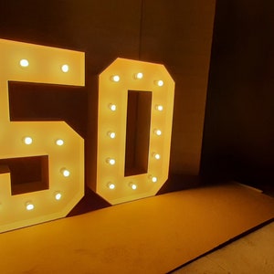 Big Numbers. Twisting Decor for Your Anniversary. Giant Numbers With ...