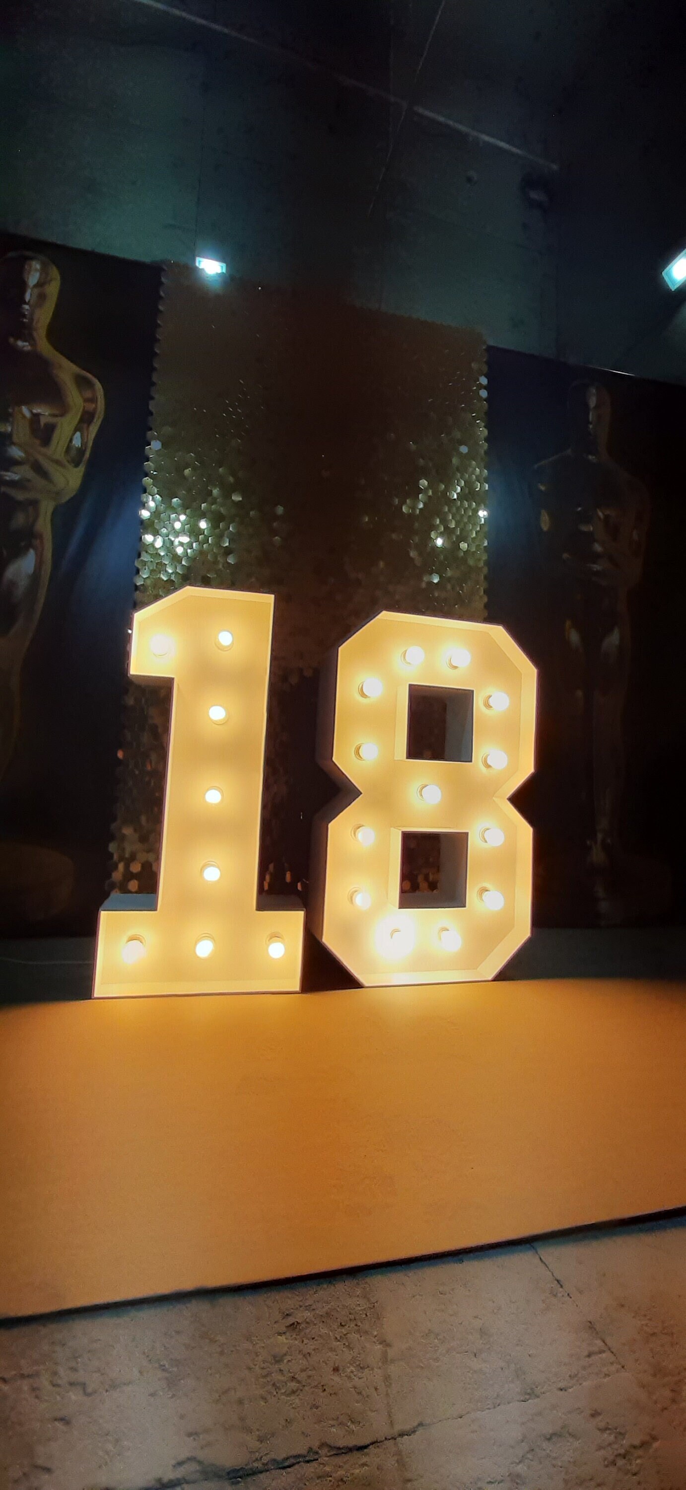 18th Birthday Prop, Numbers for Birthday, Party Numbers, 4ft Marquee ...