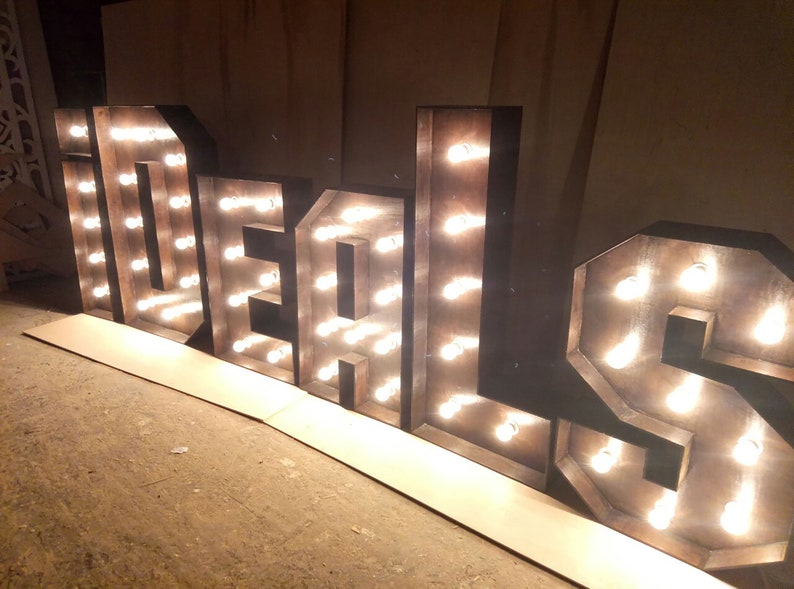 Giant Letters, Big Words, Words With Lights, Marquee Letters, Marquee ...