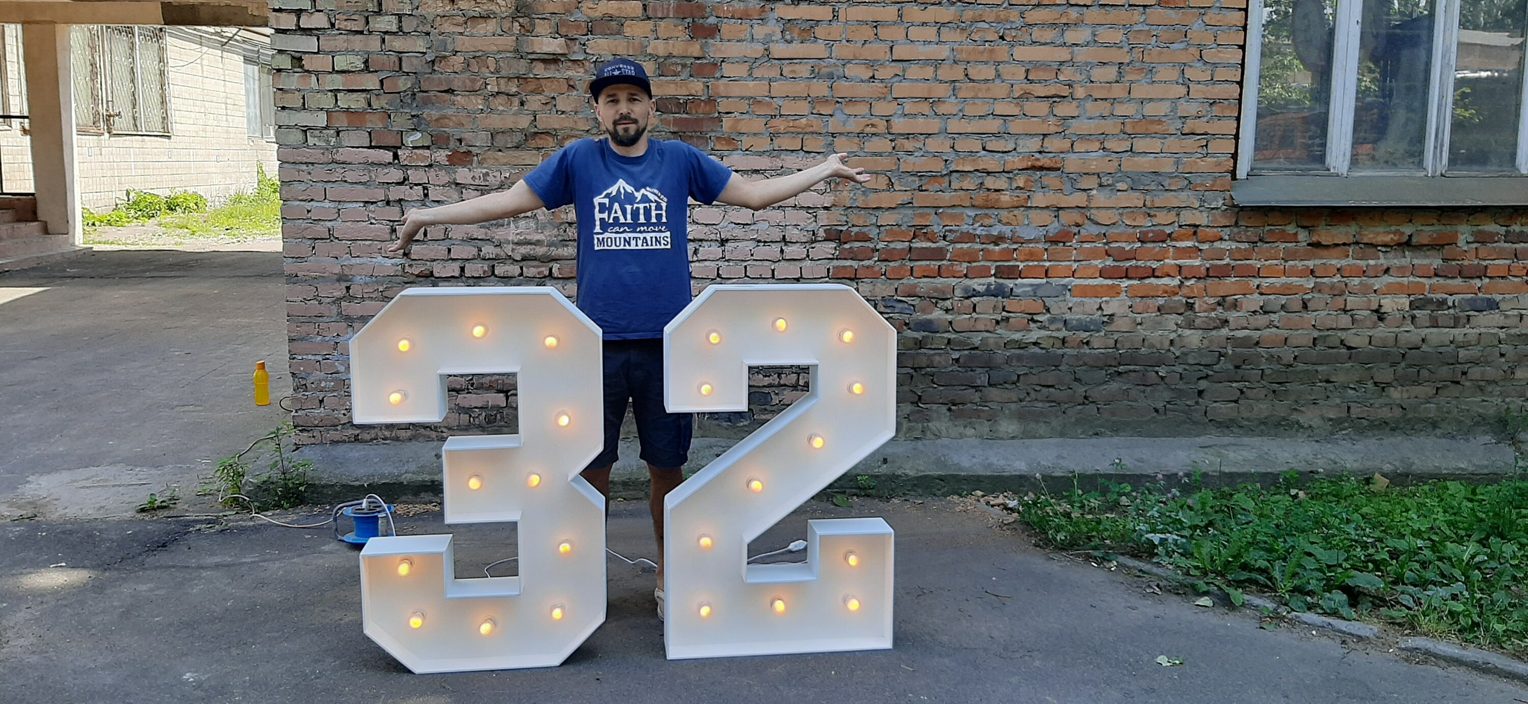 Large Marquee Numbers 4ft Tall, Giant Light up Numbers, Photo Booth ...