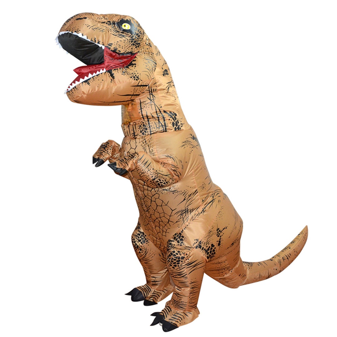 Inflatable Adult T-rex Dinosaur Costume Unisex Waterproof Halloween ...