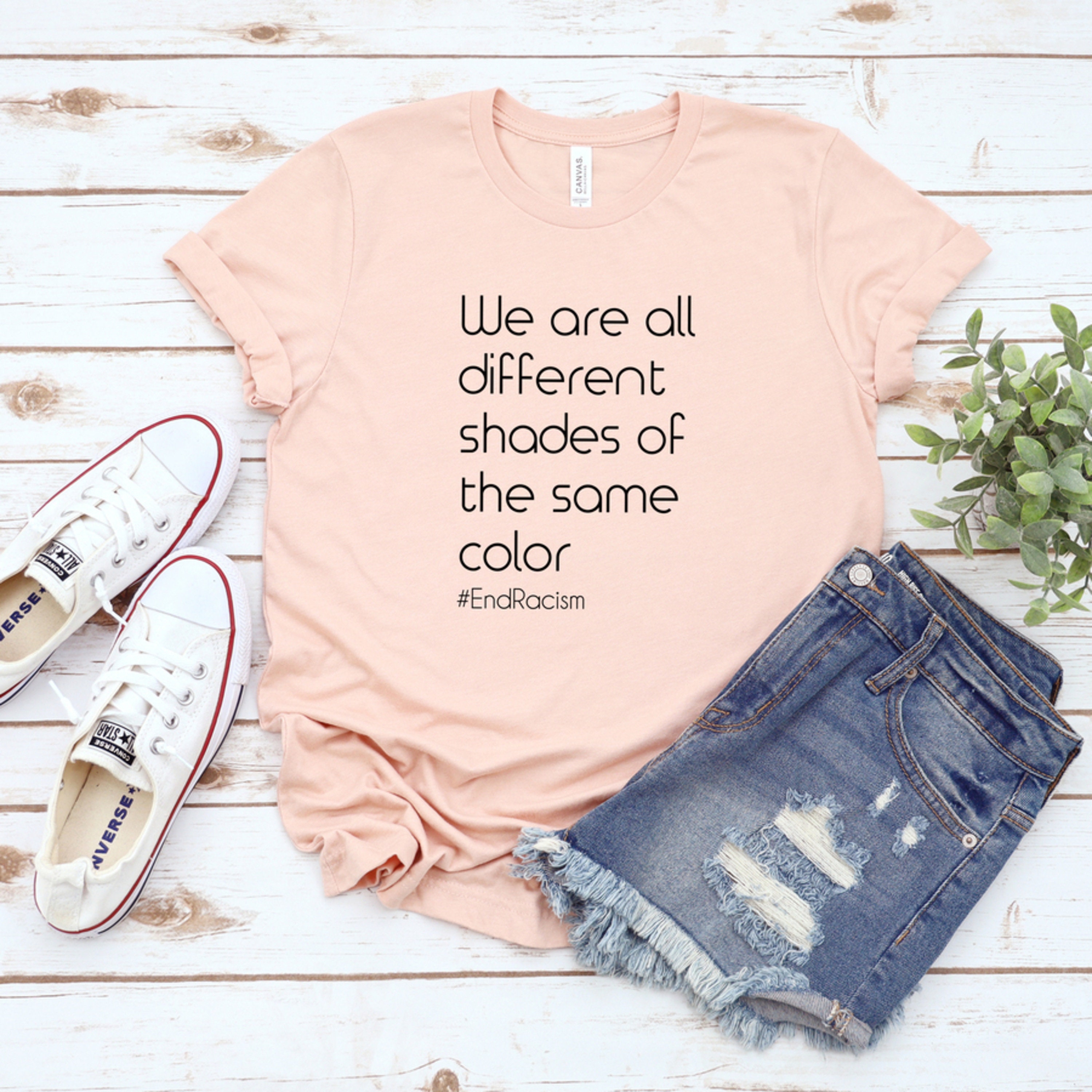 We Are All Different Shades of the Same Color Shirt. End | Etsy