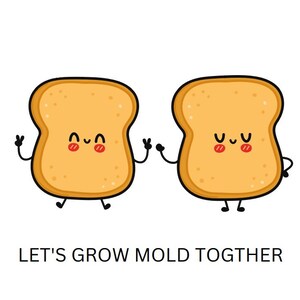 Bread Pun Greeting Card by Summit Sourdough - Let's Grow Mold Together ...