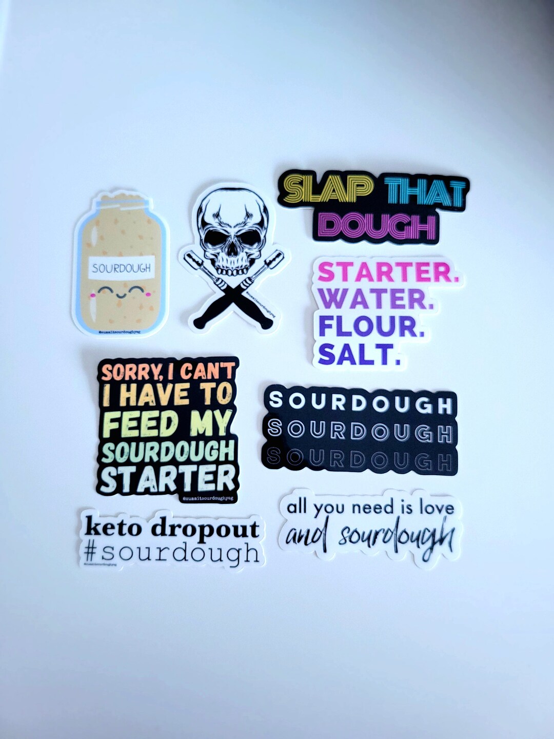 8 Pack Sourdough Sticker Summit Sourdough Starter Homesteading Vinyl ...