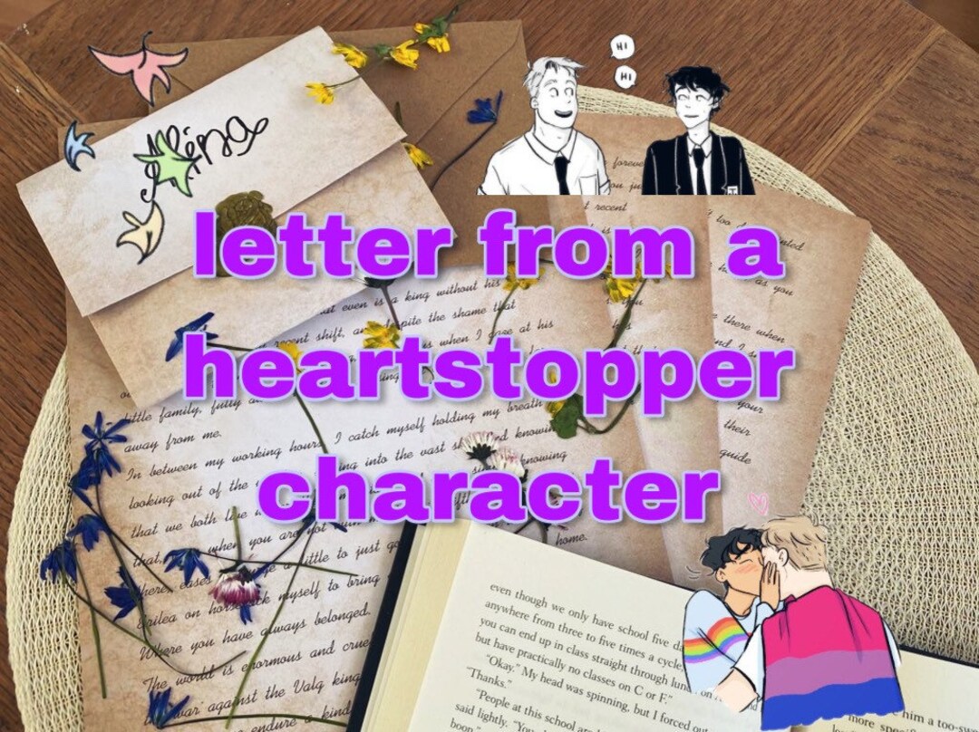 Letter From a Heartstopper Character - Etsy