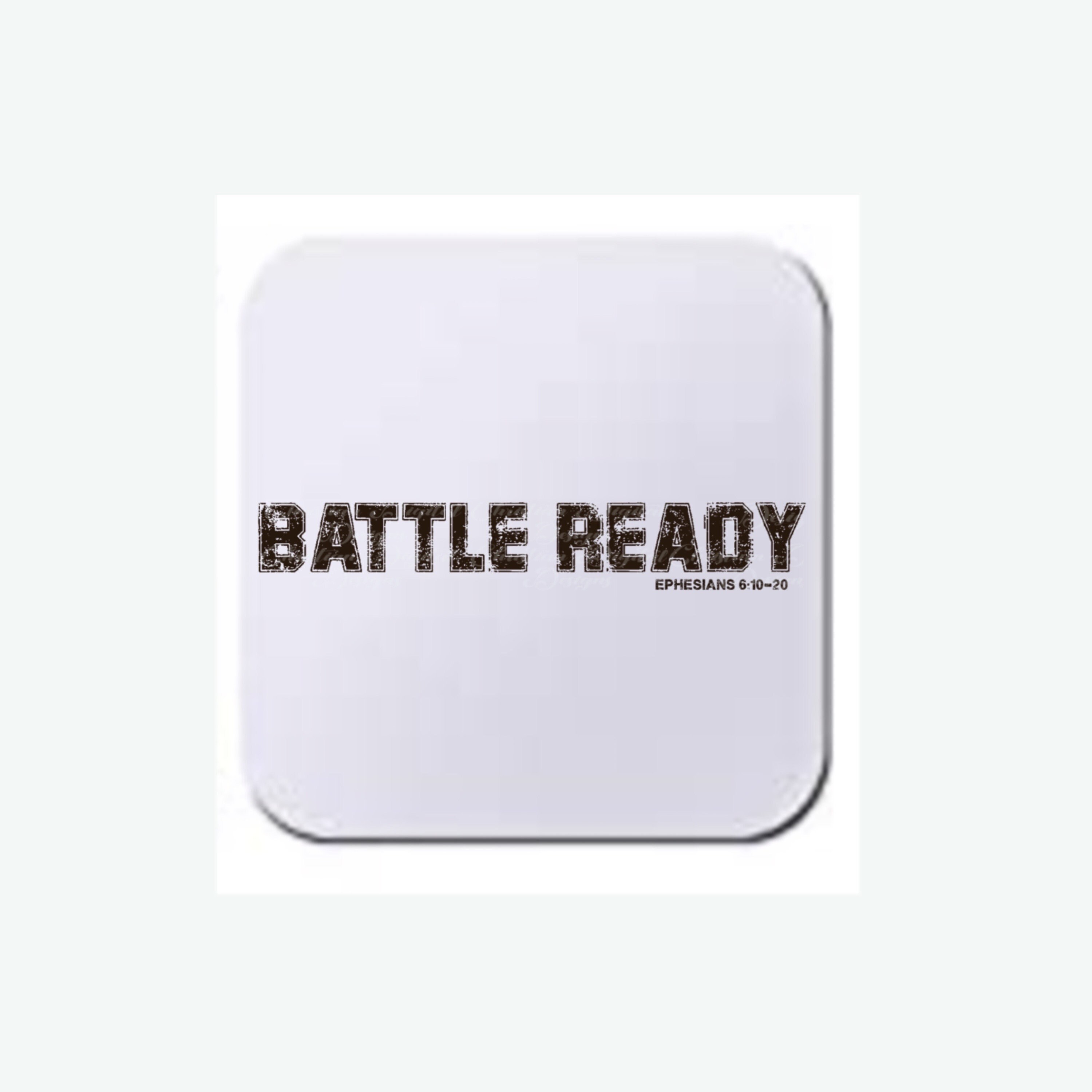 Battle Ready, Christian PNG Hand Drawn Sublimation Design, Digital ...