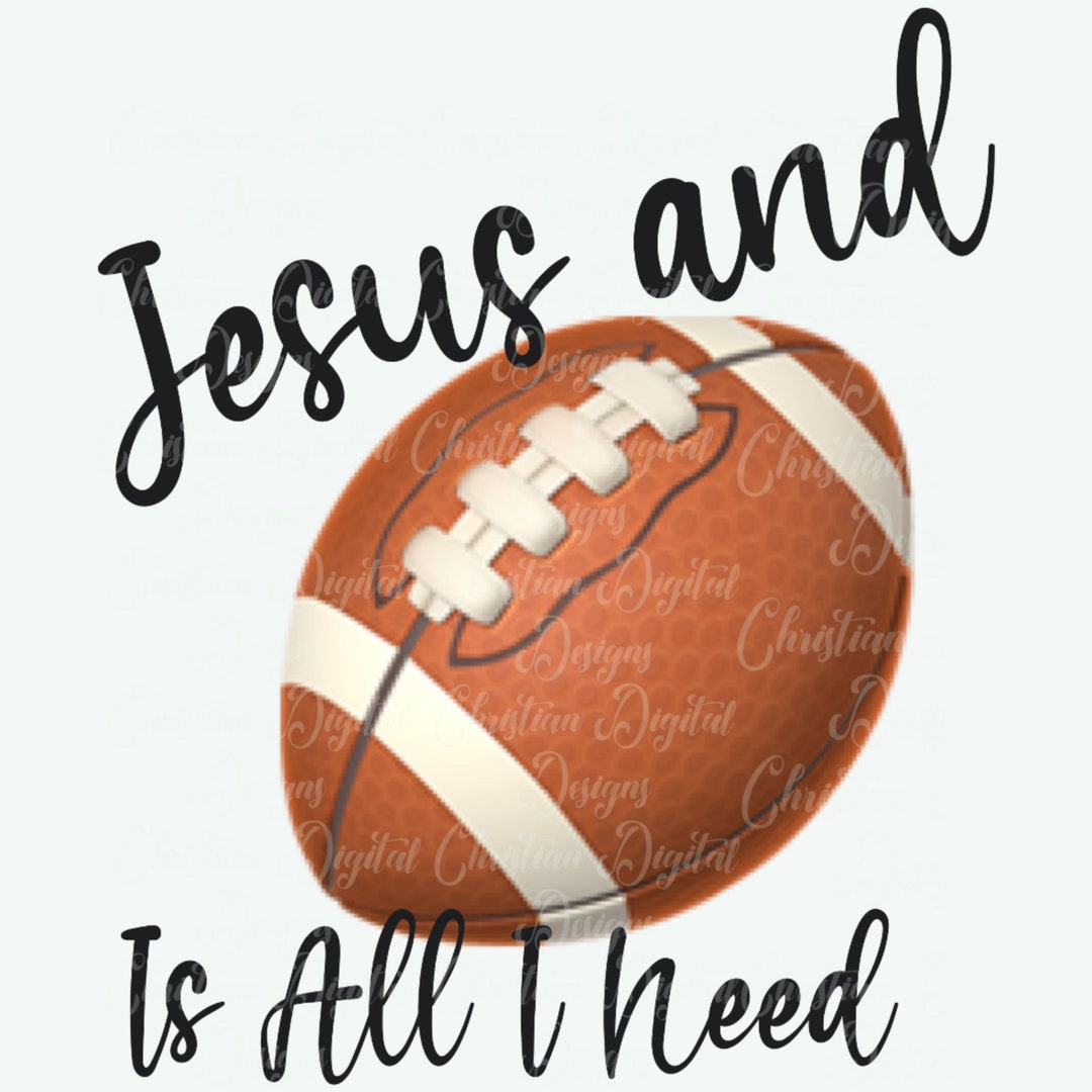 Football Sublimation Design / Hand Drawn / Christian Football ...