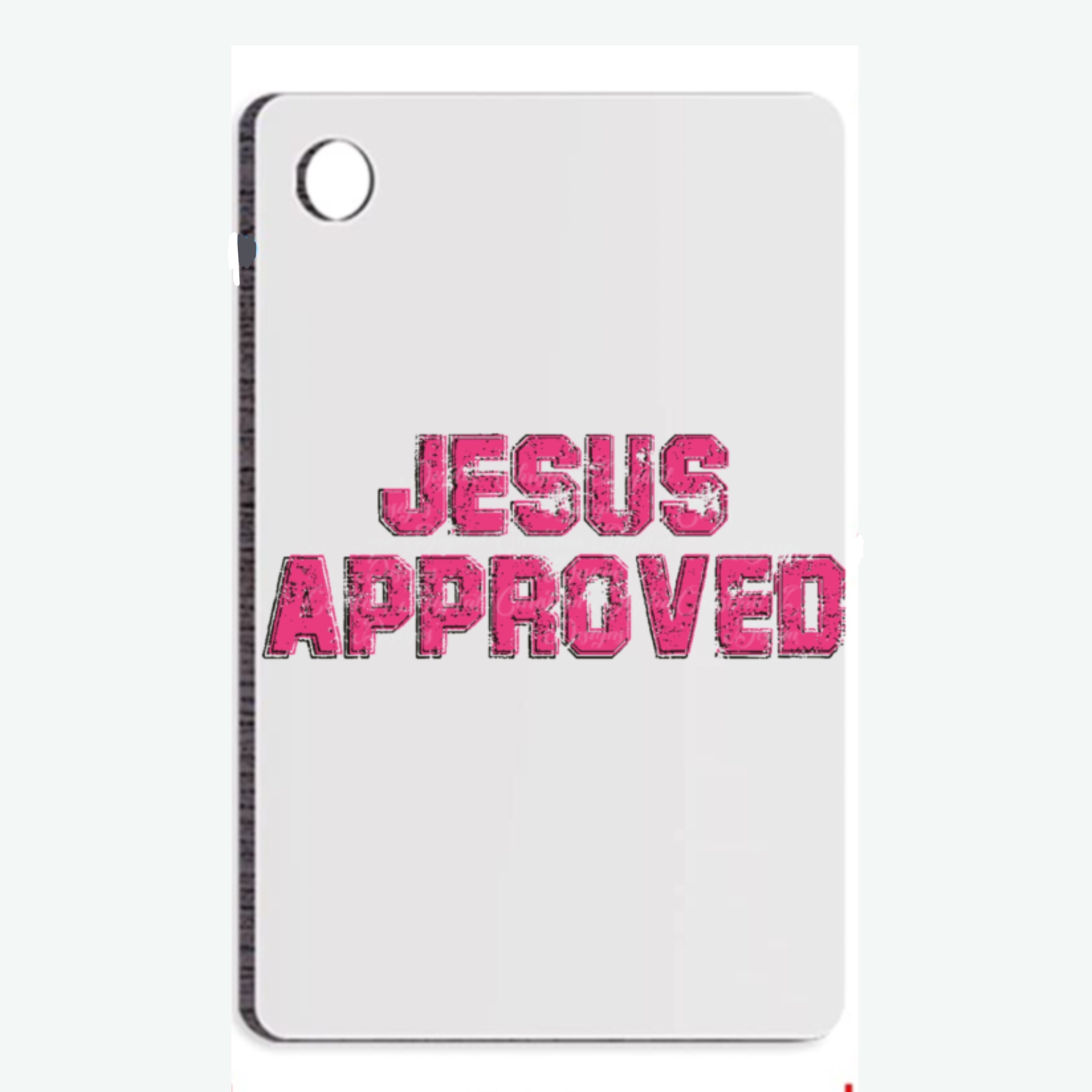 Jesus Approved Pink PNG Hand Drawn Sublimation Design, Digital Download ...