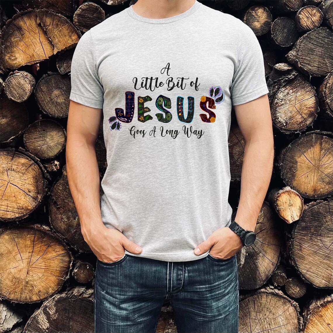 Little Bit of Jesus Png Hand Drawn Sublimation Design, Digital Download ...