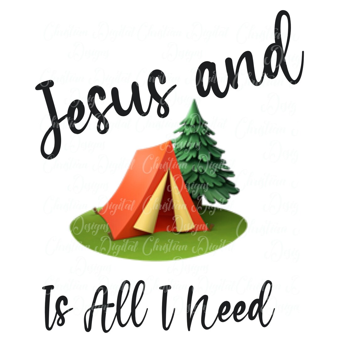 Camping Christian Clip Art Png, Digital Download, Sublimation Design ...