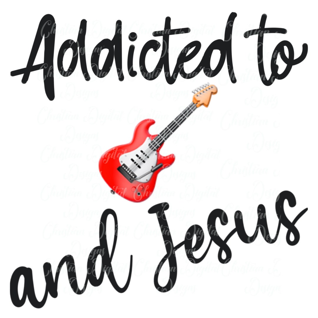Guitar Sublimation Design / Hand Drawn / Christian Sublimation Png ...
